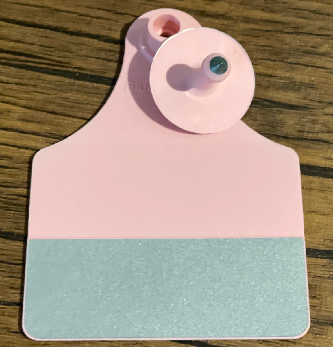 Large Pale Pale Pink Reflective Ear Tags WITH Buttons – Hitching Rail